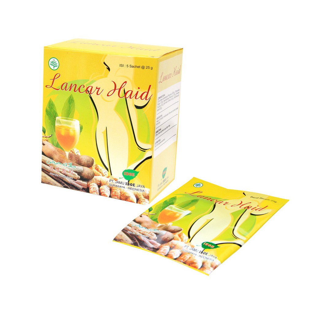 Jamu IBOE 1 Box Lancar Haid Granul 5 sachet - Jamu Iboe