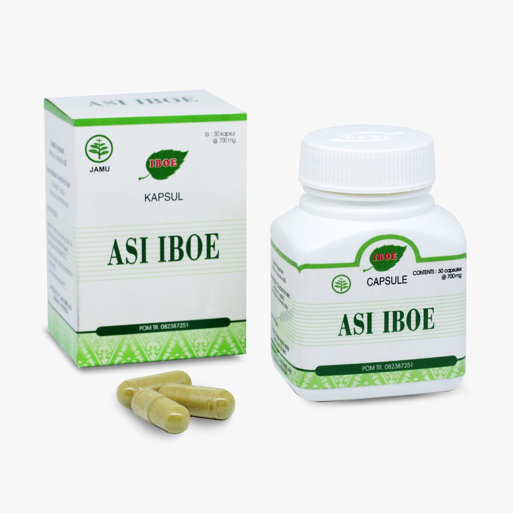 Jamu IBOE 1 botol ASI IBOE Herbal Supplement 30 kapsul - Jamu Iboe