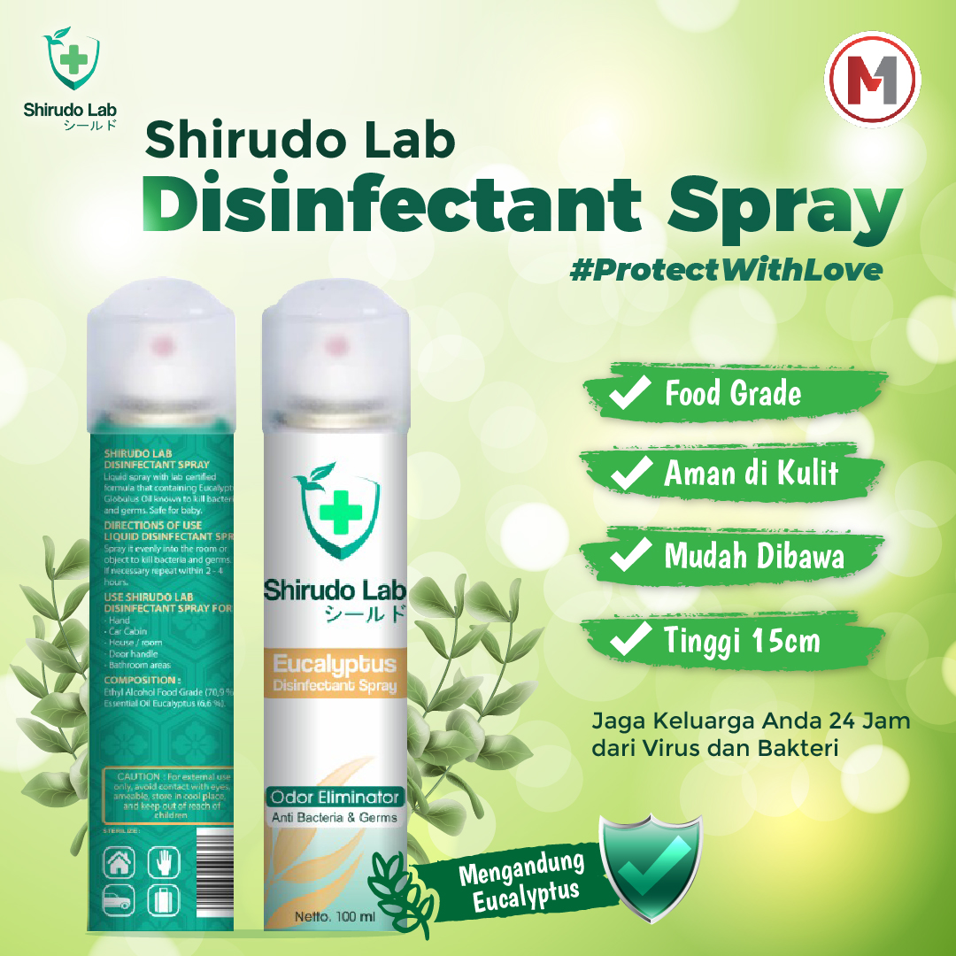 Disinfectan Spray 100 ml Shirudo Lab - ALETTA_INNARA