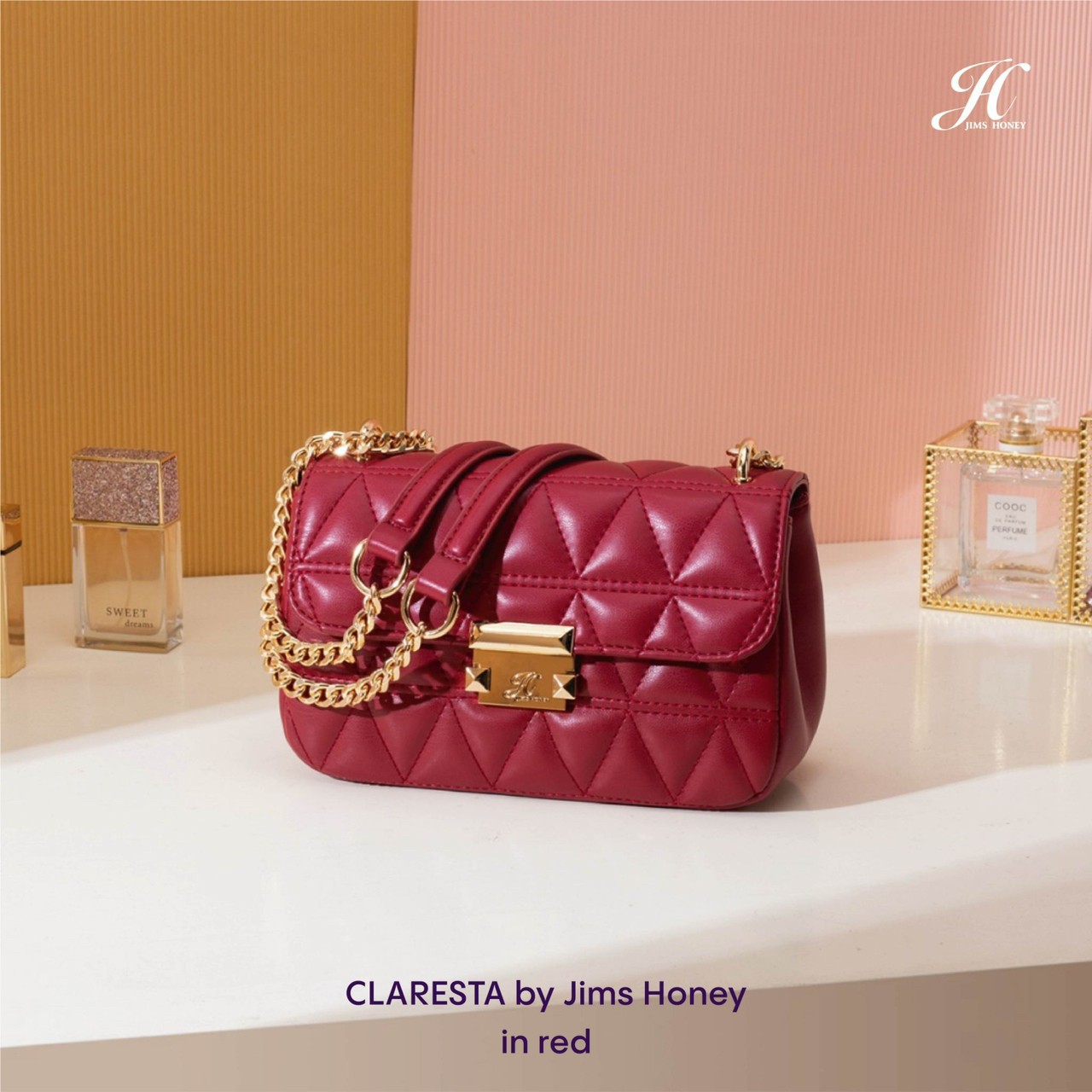 Claresta Bag - red - JIMSHONEY.ID