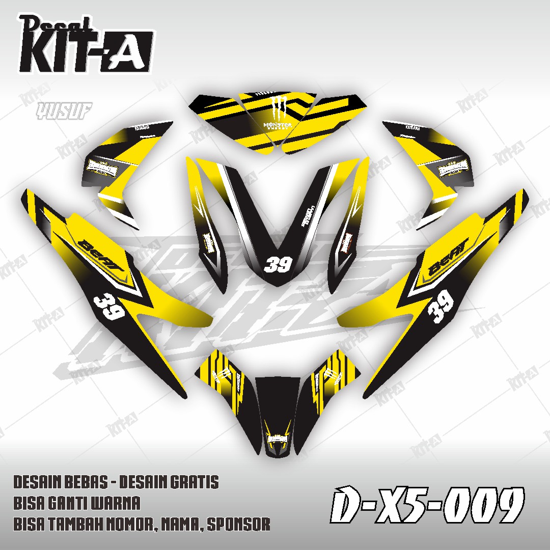 Decal Honda All New Beat Street 2020 BEAT STREET RACING KUNING HITAM ...
