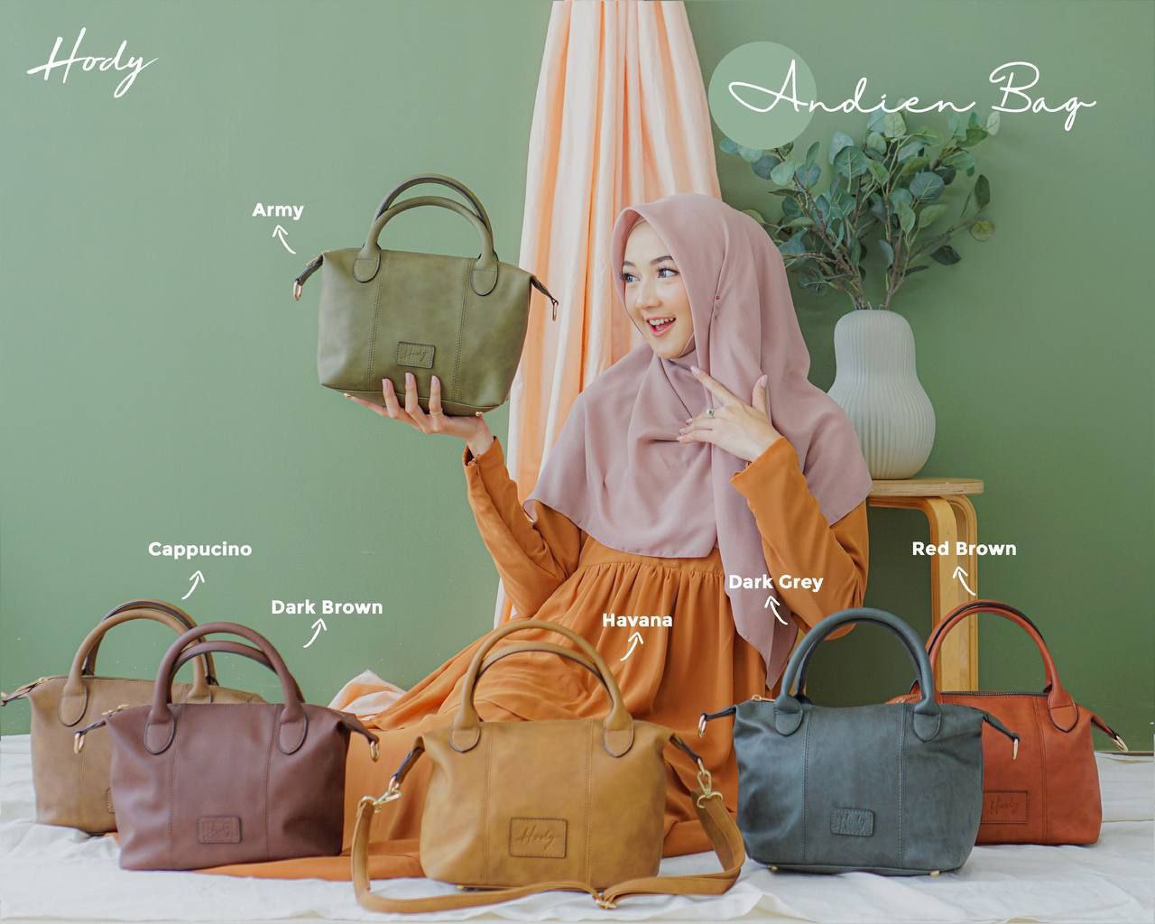 Andien Bag/Tas Selempang Polos Terkini/By [Hody] - Maroon - Toko muslima