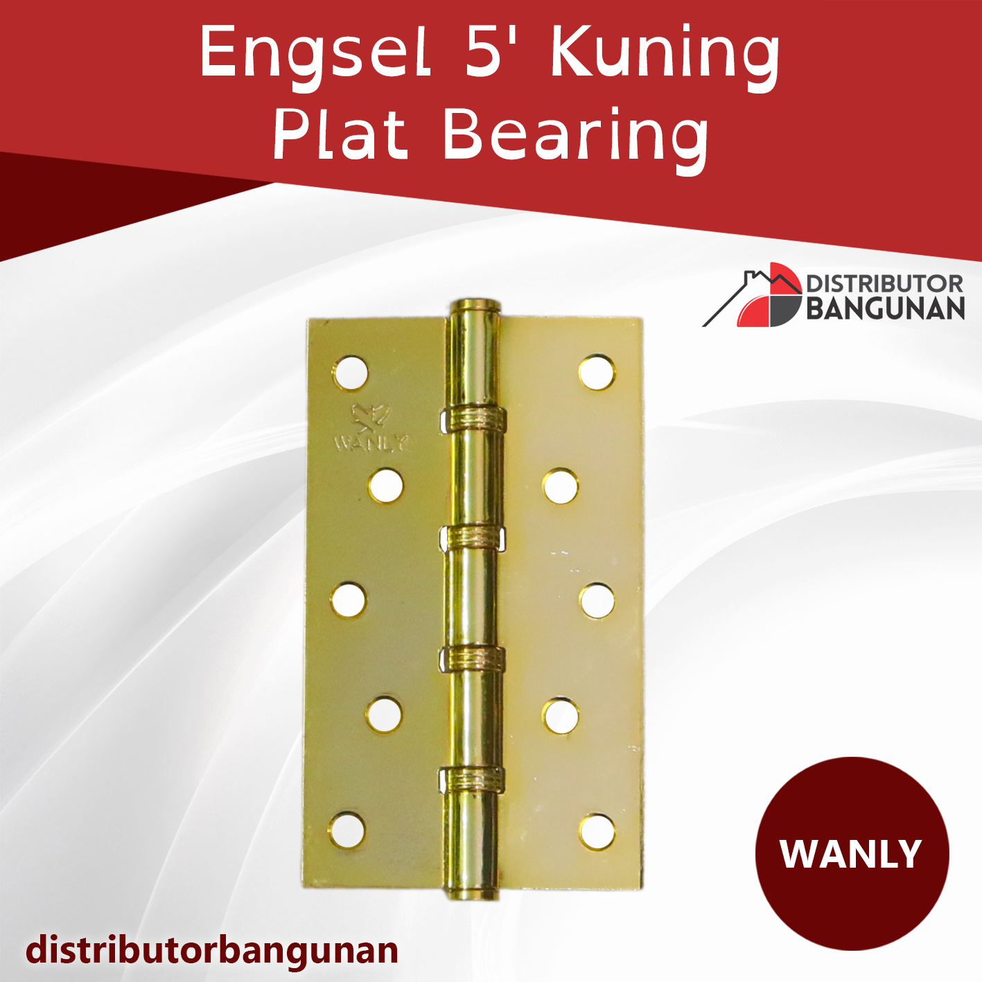 Engsel 5’ Kuning Plat Bearing WANLY - Distributorbangunan - Whatsapp ...